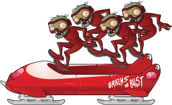 Zombie Bobsled Team/Gallery | Plants vs. Zombies Wiki | Fandom