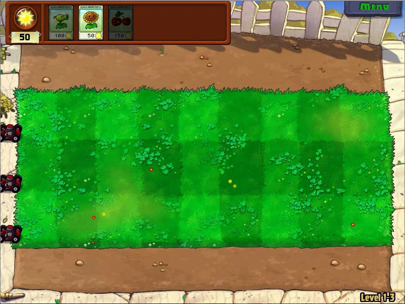 Level 1-3/Gallery | Plants vs. Zombies Wiki | Fandom