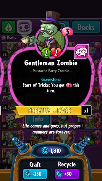 Gentleman Zombie/Gallery | Plants vs. Zombies Wiki | Fandom
