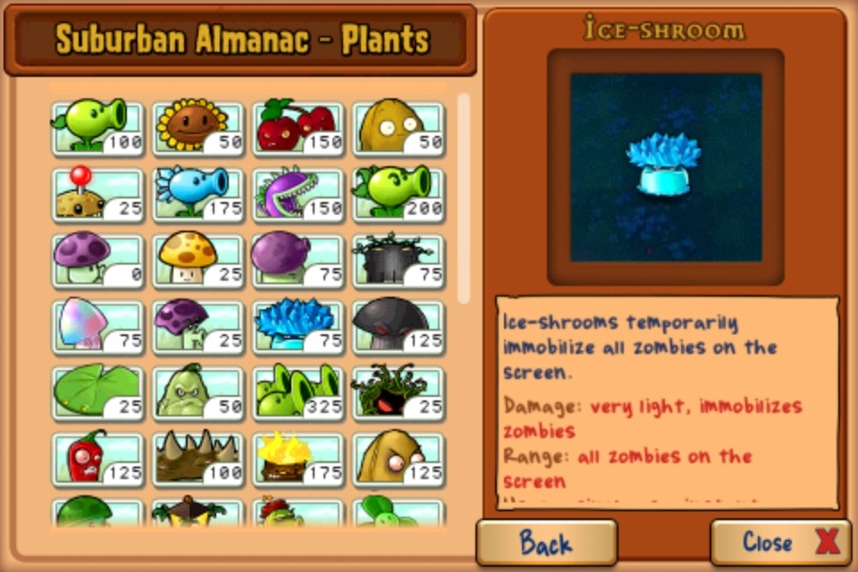 Plants Vs Zombies Ice Shroom