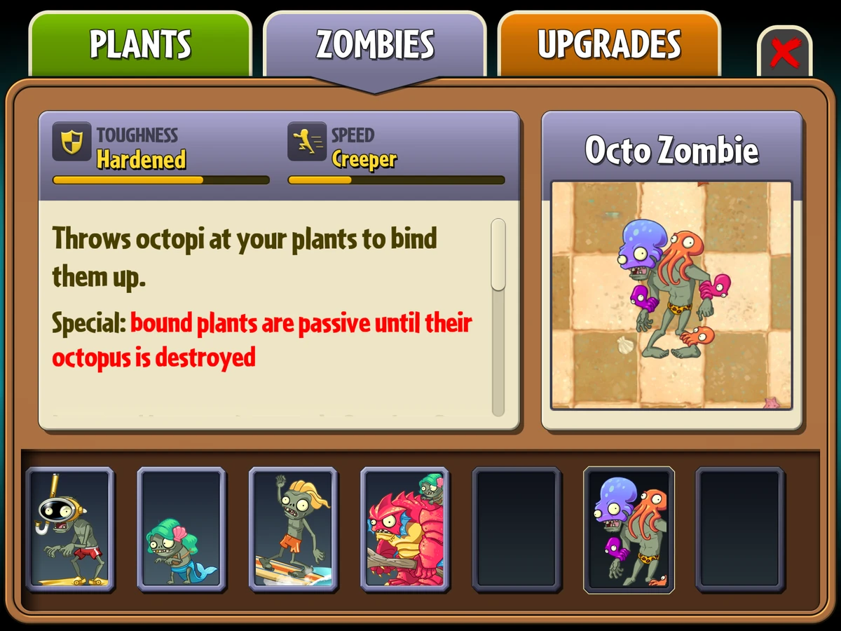 Octo Zombie/Gallery | Plants vs. Zombies Wiki | Fandom
