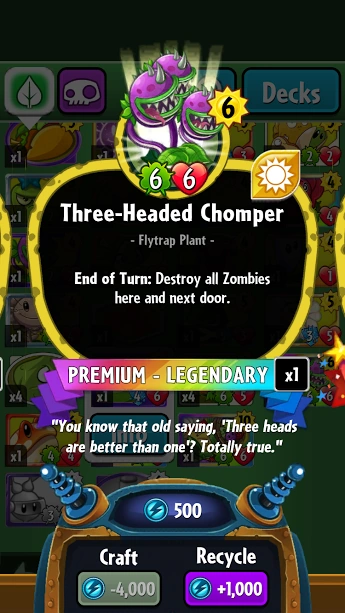 Three-Headed Chomper/Gallery | Plants vs. Zombies Wiki | Fandom