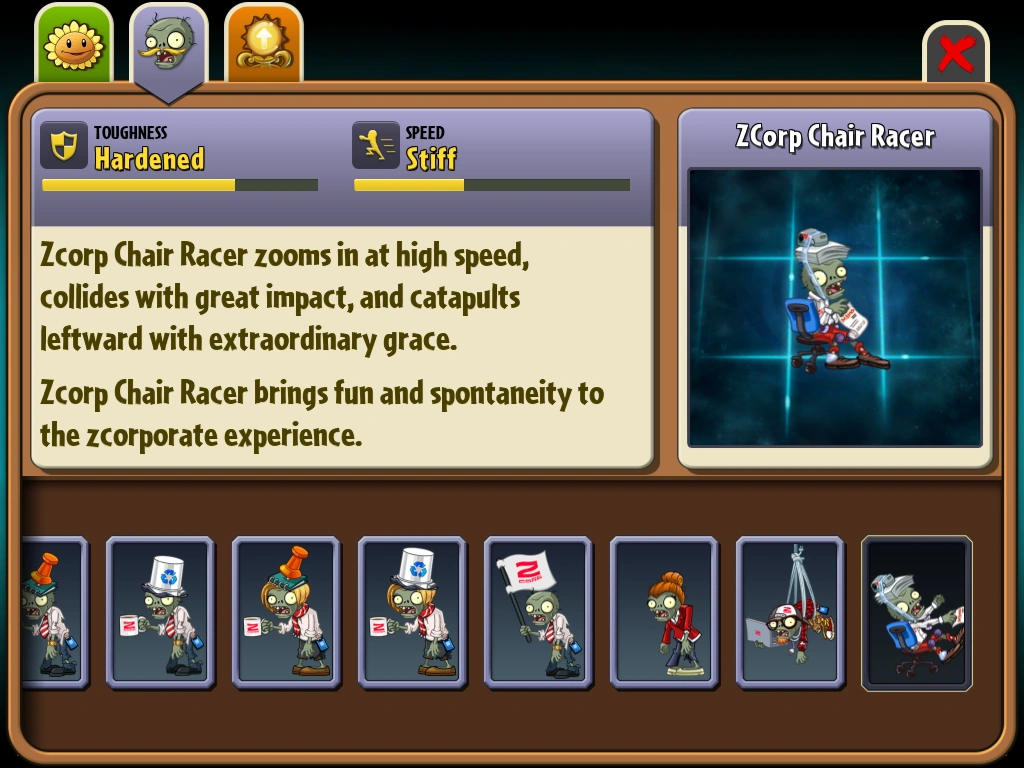 ZCorp Chair Racer | Plants vs. Zombies Wiki | Fandom