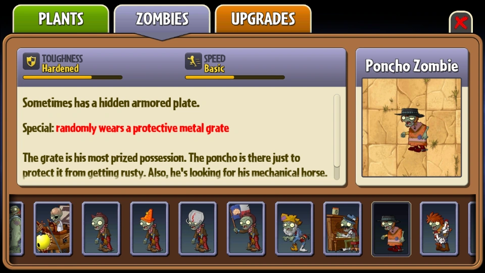 Poncho Zombie/Gallery | Plants vs. Zombies Wiki | Fandom