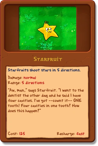 Starfruit/Gallery | Plants vs. Zombies Wiki | Fandom