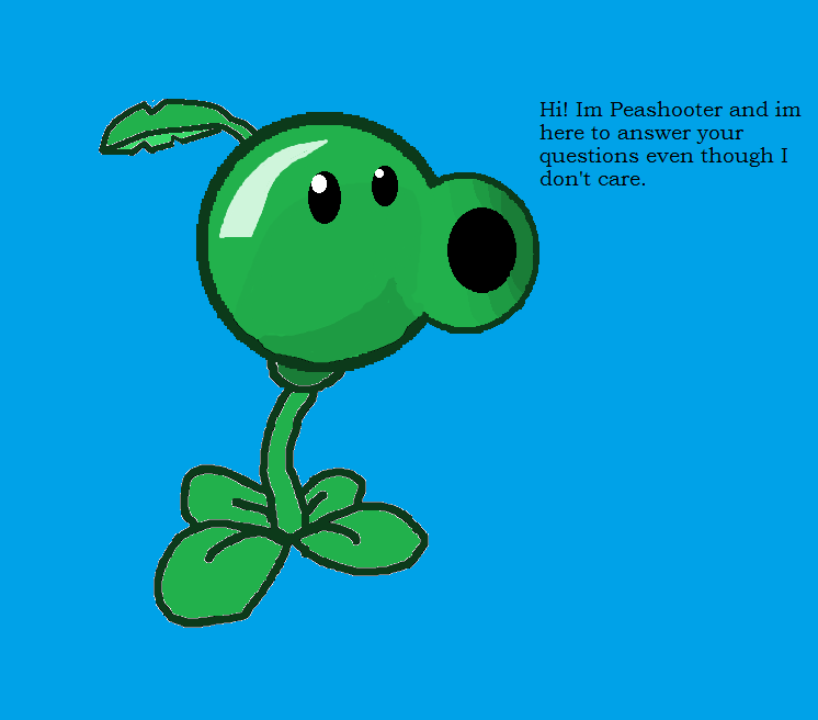 User blog:HomingThistleRoblox/Ask Peashooter! | Plants vs. Zombies Wiki ...