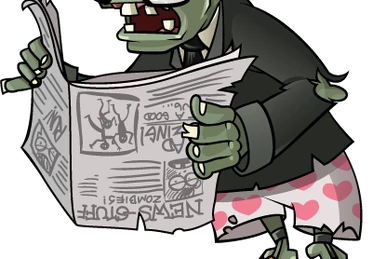Plants Vs Zombies Newspaper Zombie