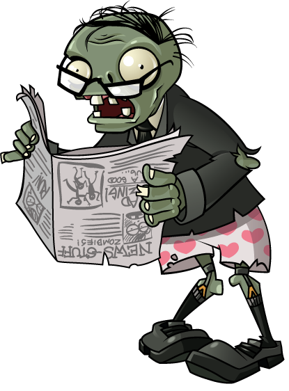 Newspaper Zombie | Plants vs. Zombies Wiki | Fandom