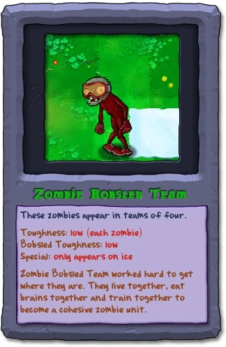 Zombie Bobsled Team/Gallery | Plants vs. Zombies Wiki | Fandom