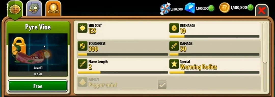 Pyre Vine/Gallery | Plants vs. Zombies Wiki | Fandom