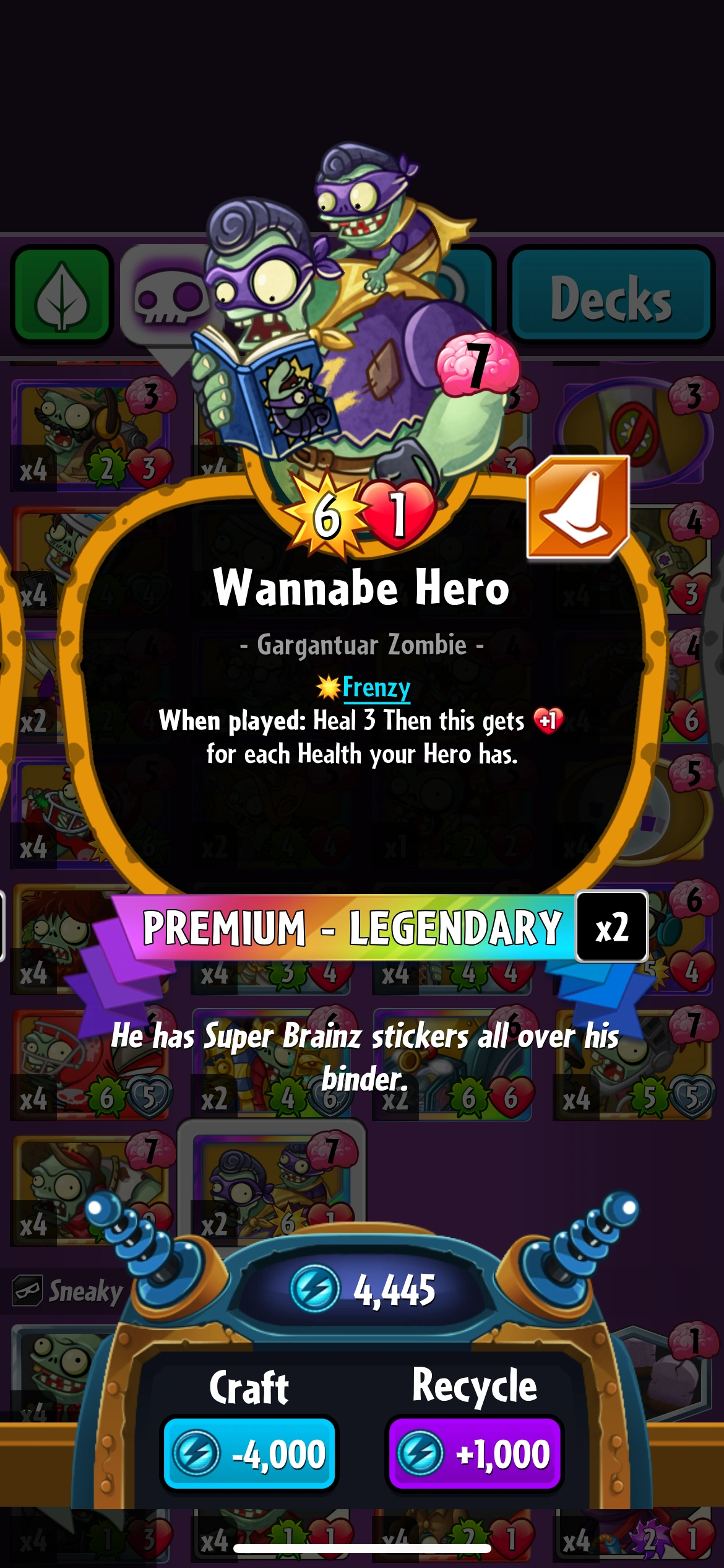Wannabe Hero/Gallery | Plants vs. Zombies Wiki | Fandom