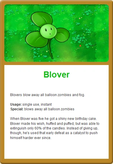 Blover/Gallery | Plants vs. Zombies Wiki | Fandom
