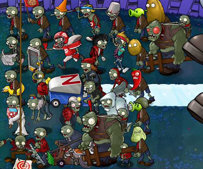Plants Vs Zombies 1 Zombie Characters