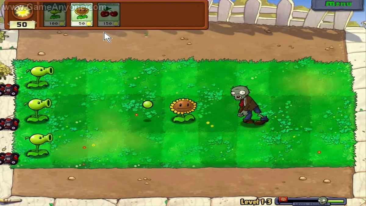 Level 1-3 | Plants vs. Zombies Wiki | Fandom