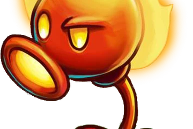 how to draw a fire peashooter