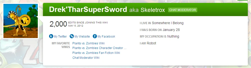 User blog:Drek'TharSuperSword/2000 edits! | Plants vs. Zombies Wiki | Fandom