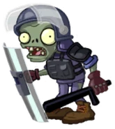 Riot Police Zombie | Plants vs. Zombies Wiki | Fandom