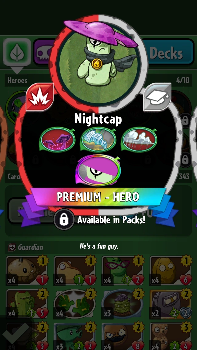 Night Cap/Gallery | Plants vs. Zombies Wiki | Fandom