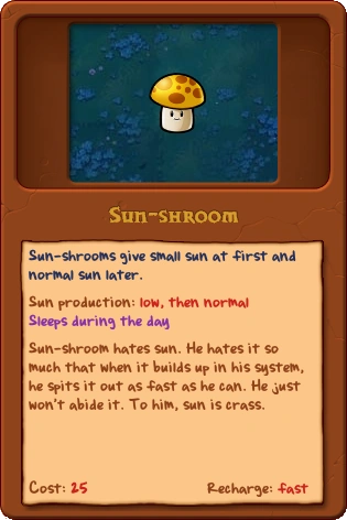 Sun-shroom | Plants vs. Zombies Wiki Tiếng Việt | Fandom
