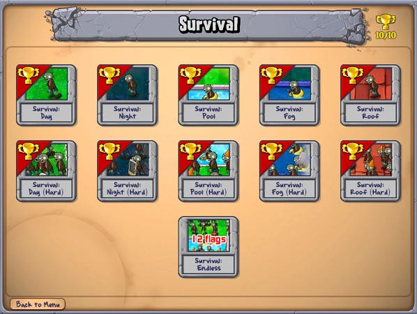 Survival Mode | Plants vs. Zombies Wiki | Fandom