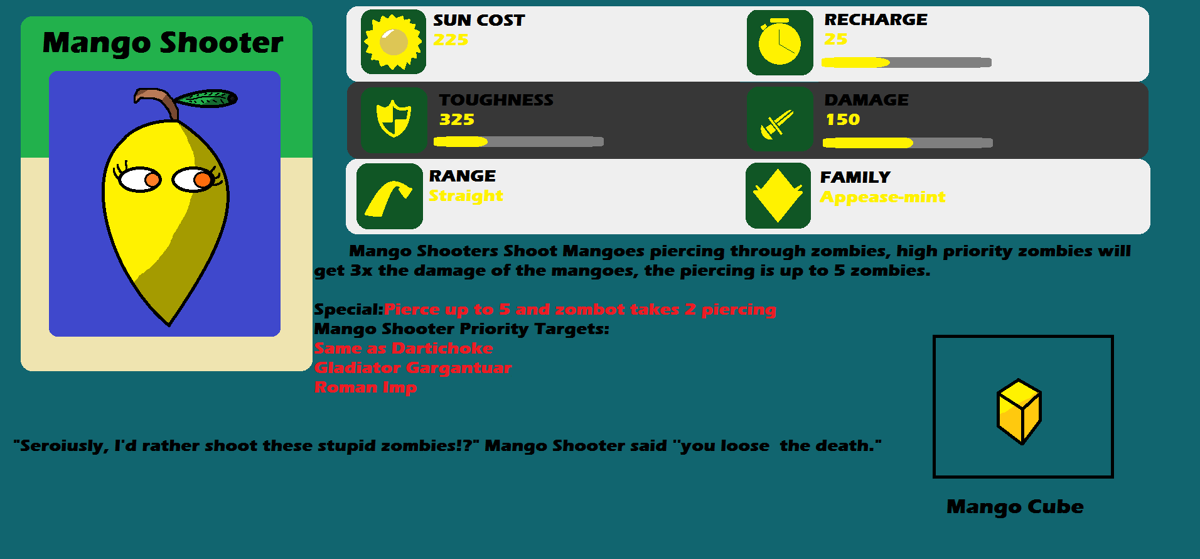Mango Shooter | Plantsvszombies123 Wiki | Fandom