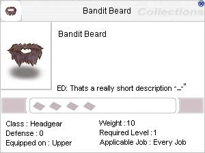 Bandit Beard | PlatinumRO Wiki | Fandom