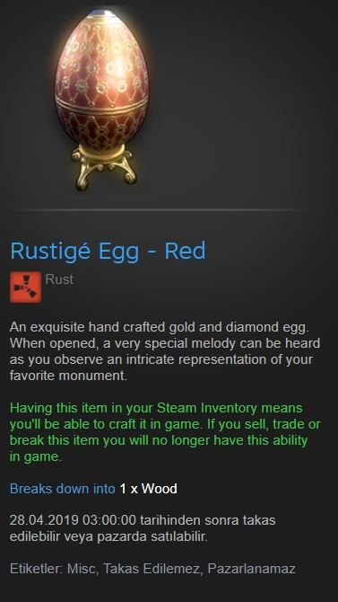 Rustigé Egg - Red | Rust Wiki | Fandom
