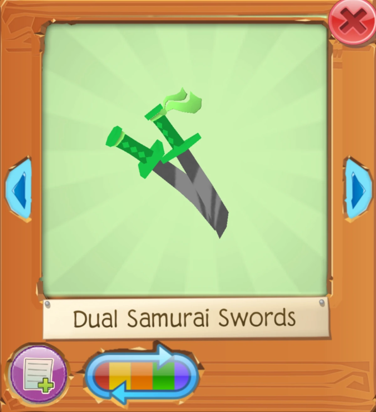 Dual Samurai Swords | Play Wild Item Worth Wiki | Fandom