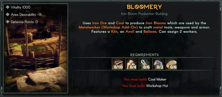 Bloomery | ASKA Wiki | Fandom