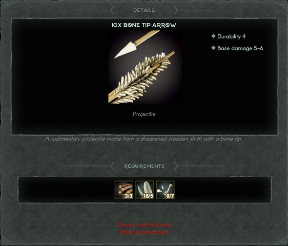 Bone Tip Arrow | ASKA Wiki | Fandom