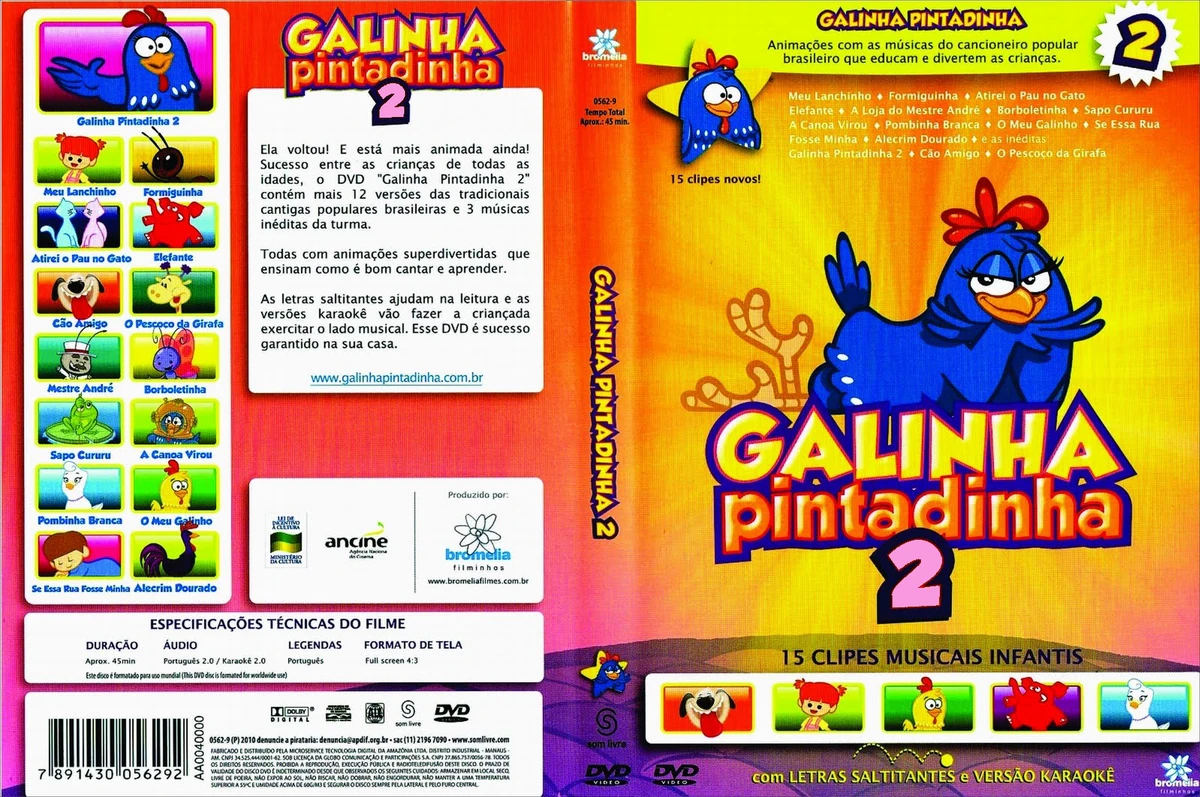 Galinha pintadinha 9 palavra cantada 2 dvd completo | PlayKids Wiki ...