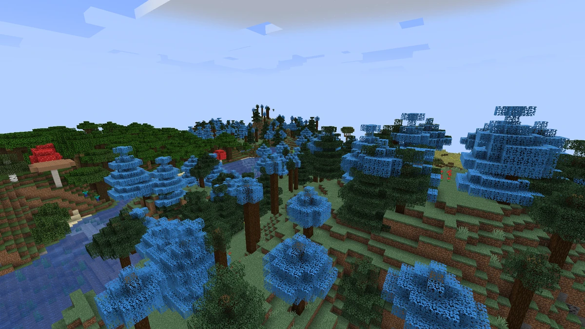 Blue Taiga | Plenty New Biomes Three Wiki | Fandom