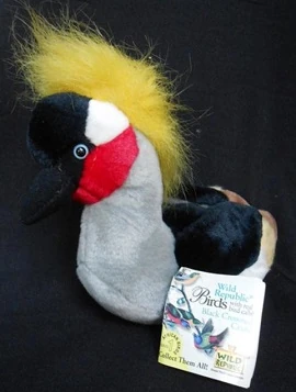 Wild Republic Black Crowned Crane | Plush Animals Wiki | Fandom