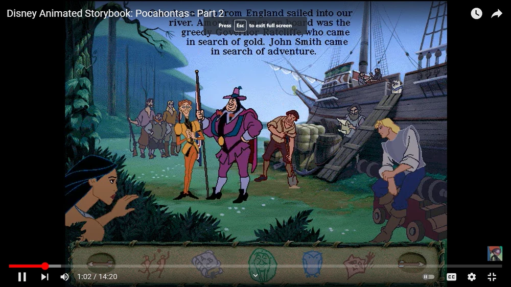 Animated Storybook | Pocahontas Wiki | Fandom