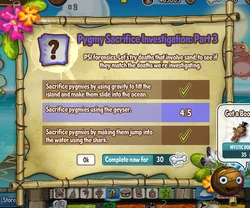 Pygmy Sacrifice Investigation: Part 3 | Pocket God Wiki | Fandom