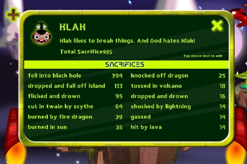 Sacrifices | Pocket God Wiki | Fandom