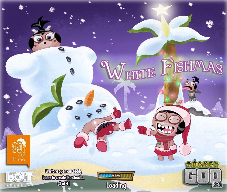 Facebook Ep. 12: White Fishmas | Pocket God Wiki | Fandom
