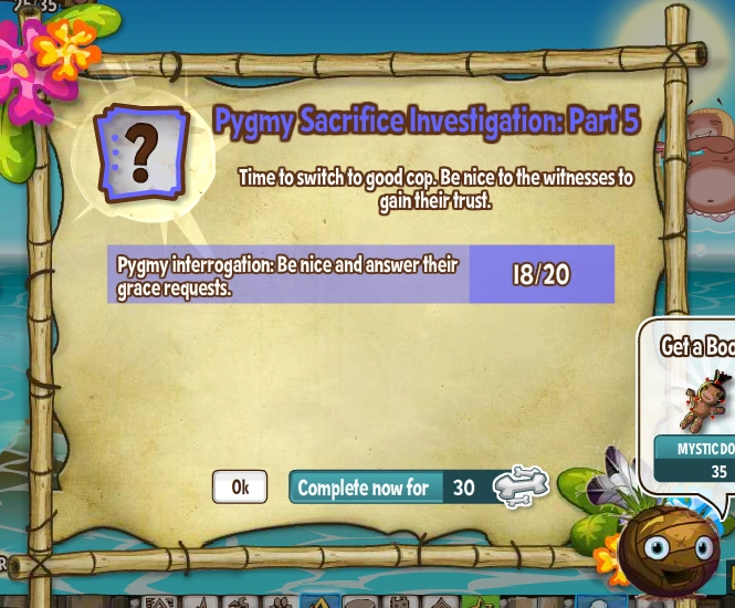 Pygmy Sacrifice Investigation: Part 5 | Pocket God Wiki | Fandom