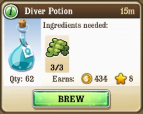 Diver Potion | Pocket potions Wiki | Fandom