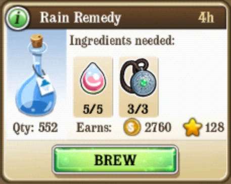 Rain Remedy | Pocket potions Wiki | Fandom