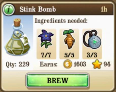 Stink Bomb | Pocket potions Wiki | Fandom