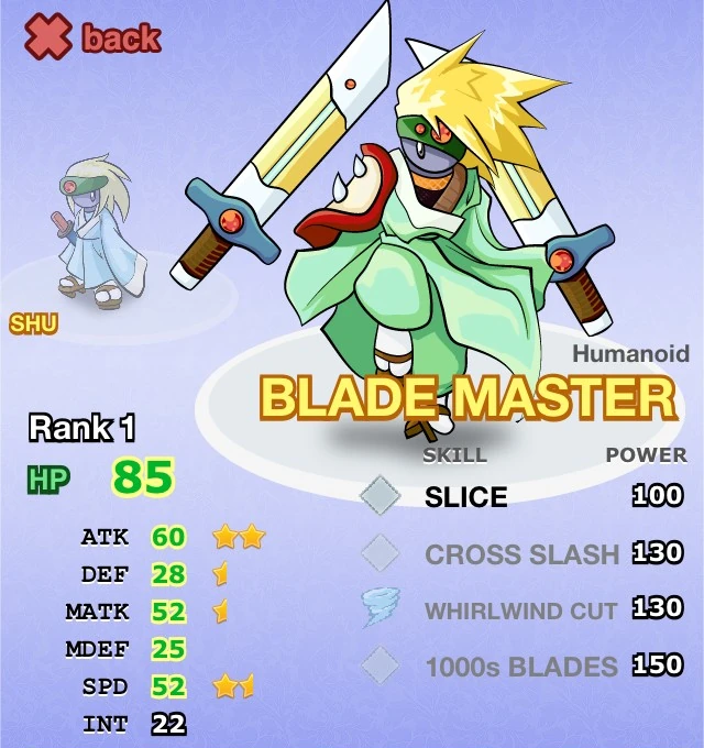 BLADE MASTER | Pocket Summoner Wiki | Fandom