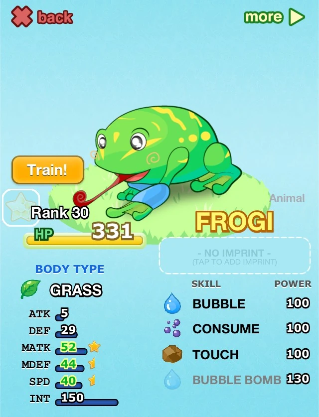 FROGI (Grass - Water Move) | Pocket Summoner Wiki | Fandom