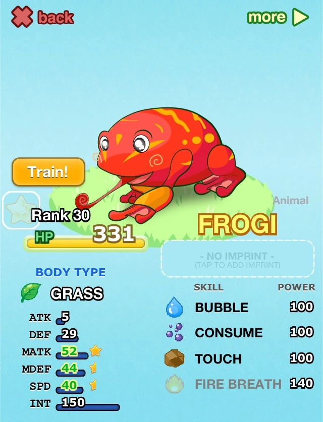 FROGI (Grass - Fire Move) | Pocket Summoner Wiki | Fandom