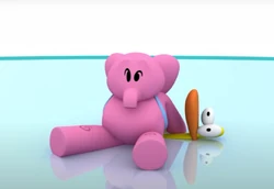 pocoyo elefante rosado