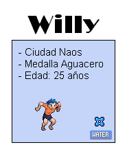 Willy | Wiki Pokedex Reloaded | Fandom