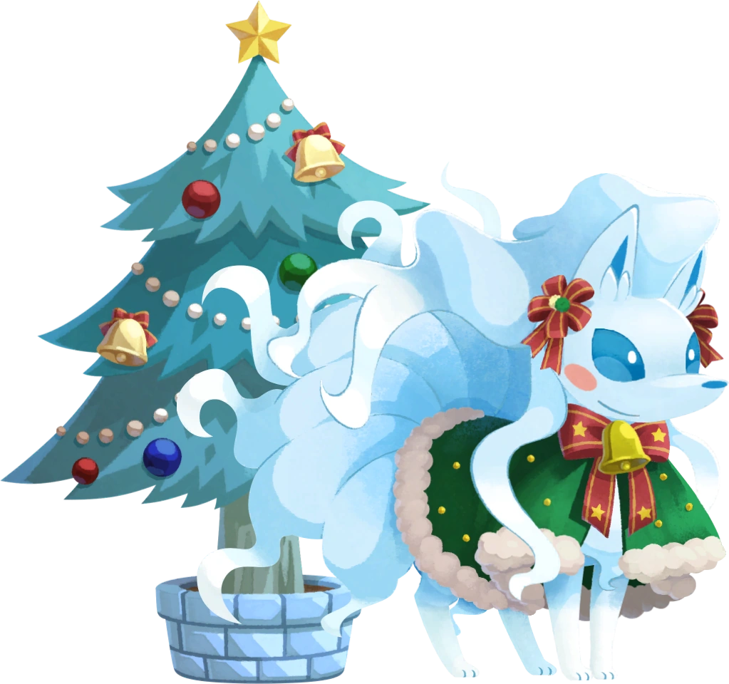 Alolan Ninetales Holiday | Pokémon Café ReMix Wiki | Fandom