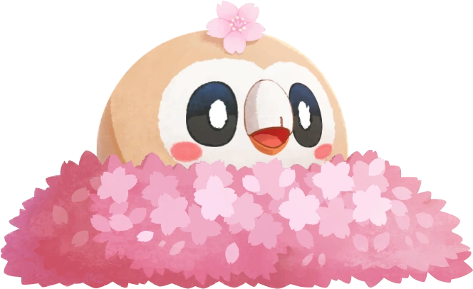 Rowlet Cozy Flower | Pokémon Café ReMix Wiki | Fandom