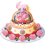 Mew Flower Cake | Pokémon Café ReMix Wiki | Fandom