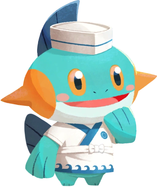 Marshtomp Sushi Chef | Pokémon Café ReMix Wiki | Fandom